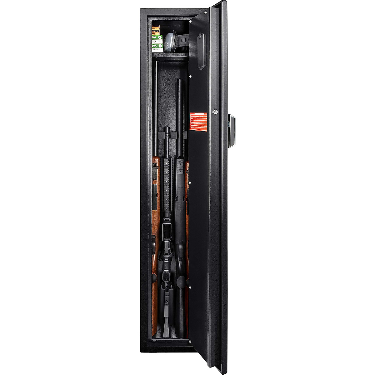 BARSKA New Large Quick Access Biometric Rifle Gun Safe Cabinet 9.8 in x 8.6 in x 52.17 in