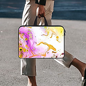 13.3-14 Inch Chromebook Laptop Sleeve Case Laptop Carrying Bag Compatible with HP 14" HD Laptop/Acer Aspire 3 Slim Laptop/Lenovo IdeaPad 3i 14 Laptop/Dell Latitude 7480 14in FHD(Pink Marble)