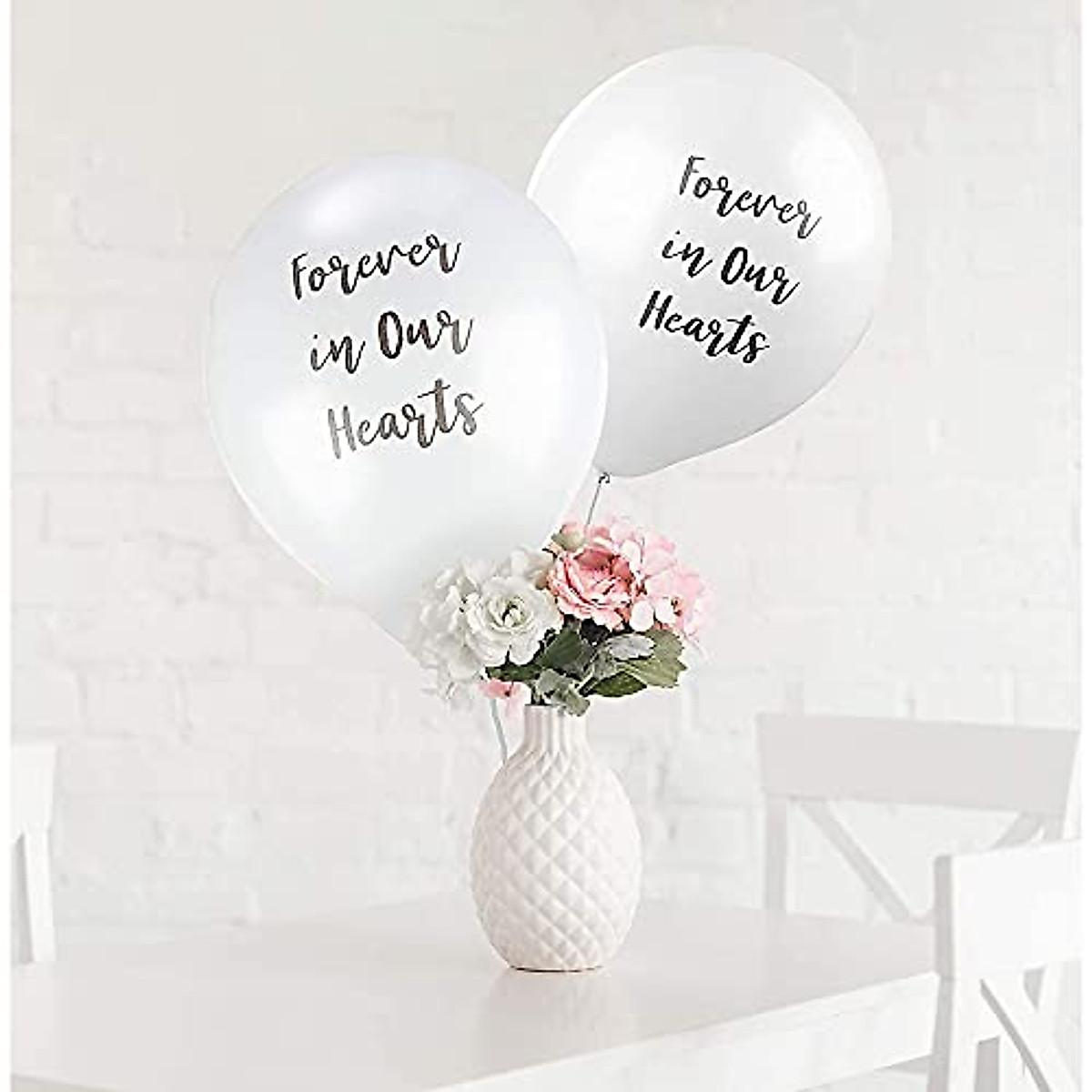Memorial Balloons, Forever In Our Hearts (12 in., 30 Pack)