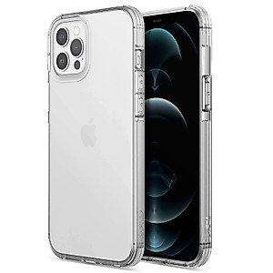 RAPTIC Clear Case Compatible with iPhone 12 Pro Max Case, Anti-Yellow Slim Cover, Shock Absorbing Rubber, Scratch Resistant Protective Case, Fits iPhone 12 Pro Max, Smoke