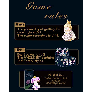 Rolife Nanci Blind Box-Secret Garden-Cute Action Figure-Kawaii Figures Blind Bags Creative Gift for Girls and Women