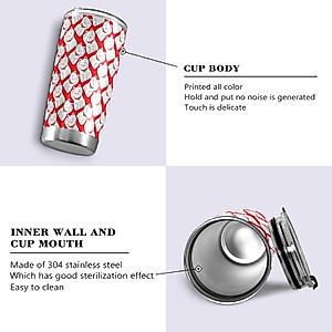 Yasala Tumbler Maneki-neko Lucky Cat Insulated Coffee Cup Beverage Container Travel Mug with Straw and Lid Double Wall Stainless Steel 20oz BPA-Free for Sport, Back to School