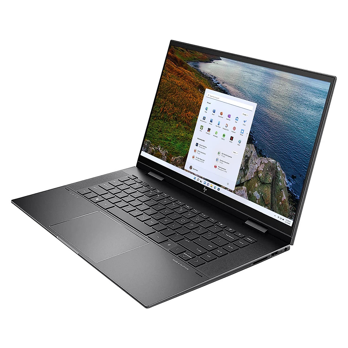 HP Envy X360 2-in-1 Laptop, 15.6" IPS Touchscreen, AMD Ryzen 7 5825U Processor, Backlit Keyboard, Fingerprint Reader, Wi-Fi 6, Audio by Bang & Olufsen, Windows 11 (16GB RAM | 1TB PCIe SSD)