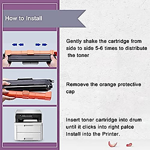2 Pack TN227 TN227BK Toner Cartridges Compatible Replacement for Brother MFC-L3750CDW L3730CDW HL- 3290CDW L3550CDW Printer Toner - Sold by ZINCTONER