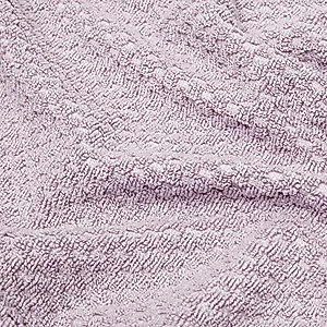 Amazon Basics Odor Resistant Textured Bath Towel, 30 x 54 Inches - 2-Pack, Lavender
