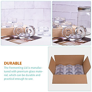 1PC Pickling Kit Glass Weights with Easy Grip Handle for Canning Supplies, Fermenting Weights for Pickling and Canning, Heavy Fermenting Lids Kit for Wide Mouth Mason Jar