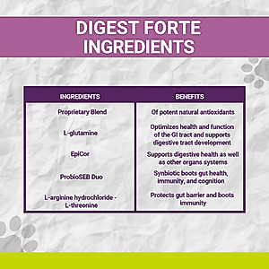K9 Power Digest Forte for Dogs 1lb – Digestive Support - Enhances Nutrient Absorption - Balances Gut Flora - Eases Discomfort & Boosts Immunity