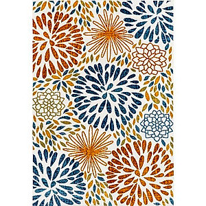 nuLOOM Monique Floral Indoor/Outdoor Area Rug, 8x10, Multi