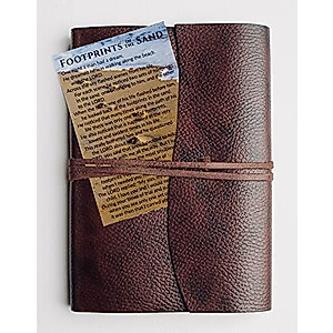 Footprints in The Sand Poem Bookmark - and Inspirational Magnetic Bookmarks, Pocket Size Motivational Card Set | Christian Cardstock and Prayer Bookmarks for Bible Study, Book, Journal | 7 Items