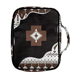 Pzuqiu Cute Dog Paw Print Bible Cover Bible Case for Women Men Bible Carrying Case Large Church Bag with Durable Handle for Puppy’s Lover