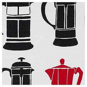 MUkitchen Kitchen Designer Print Towel Set, French Press