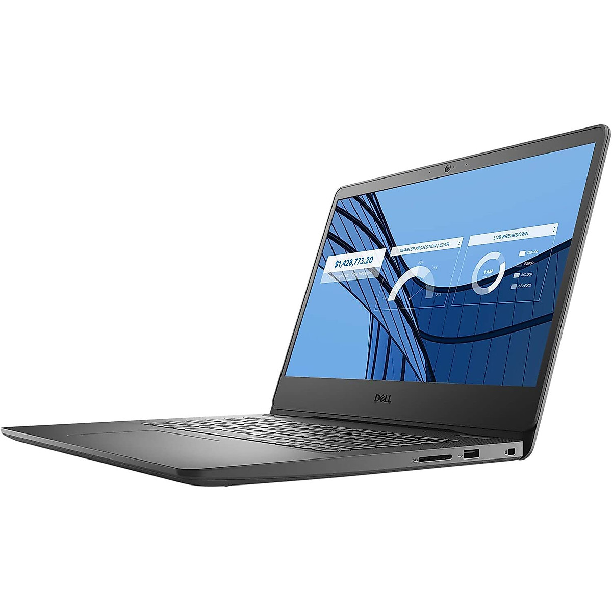 Dell Vostro 14 3400 14" Business Laptop Computer, Intel Quad-Core i5-1135G7 up to 4.2GHz, 16GB DDR4 RAM, 512GB PCIe SSD + 1TB HDD, 802.11AC WiFi, Spanish Keyboard, Black, Windows 10 Professional