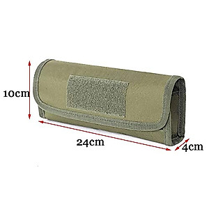 ACEXIER Hunting Military 18 Round Tactical Molle Cartridge Shell Holder Ammo Bag Pouch Military Waist Bag 12/20 Gauge Gun Bullet Pouch（Include One Tactical Patch）