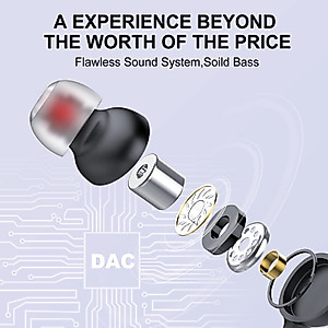 Rayhontech USB C Wired Earbuds, in Ear Earphones USB Type C Headphones for Laptop PC with Microphone, Noise Isolation Headset Compatible for Google Pixel 7 6a iPad Pro Samsung MacBook Black