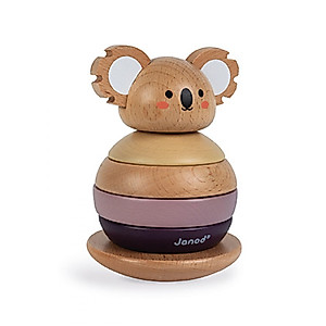 Janod World Wildlife Federation – Wooden Tumbling Koala - 6 Piece Set – Ages 12 Months+ - J08601