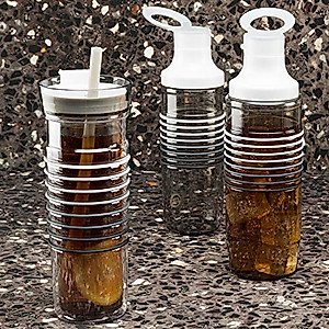 Zak Designs HydraTrak Insulated Tumbler, 1 Count (Pack of 1), Ghost