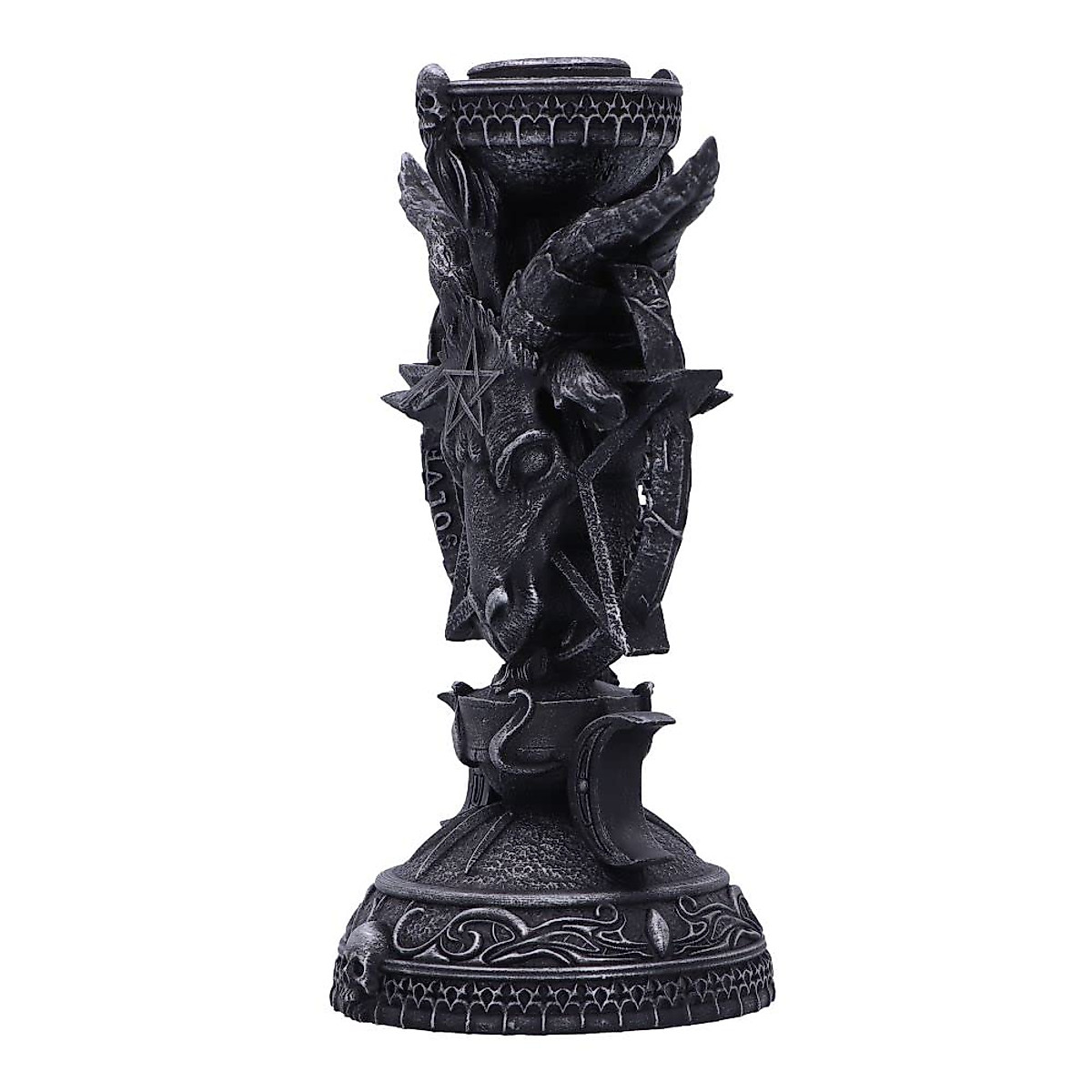 Nemesis Now Baphomet Candle Holder, Occult Decor, Hand-Painted Resin, Pentagram Base, 15.5cm
