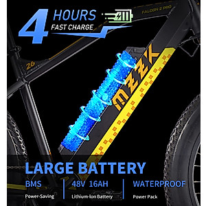 Katharina Shop Adults Electric Bike 750W Motor Fat Tire Electric Mountain Bicycle 48V Lithium Battery 7-Speed Snow Beach E-Bike Dirt Bicycles UL, Black