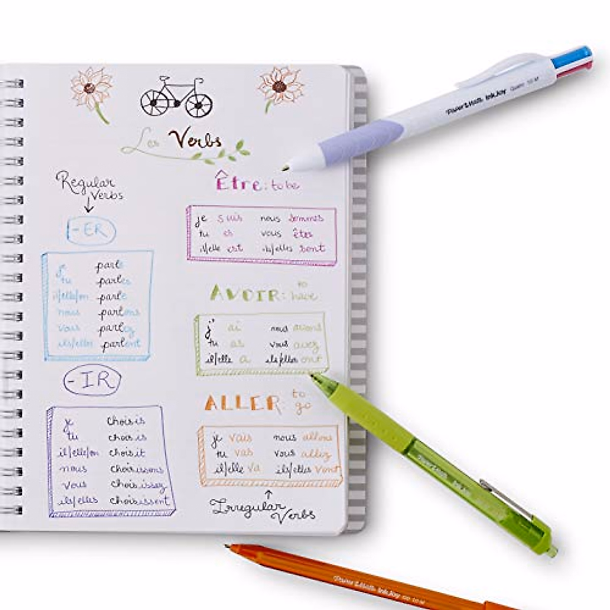 Paper Mate InkJoy 100ST Ballpoint Pen | Medium Point (1.0mm) | Violet | 12 Count