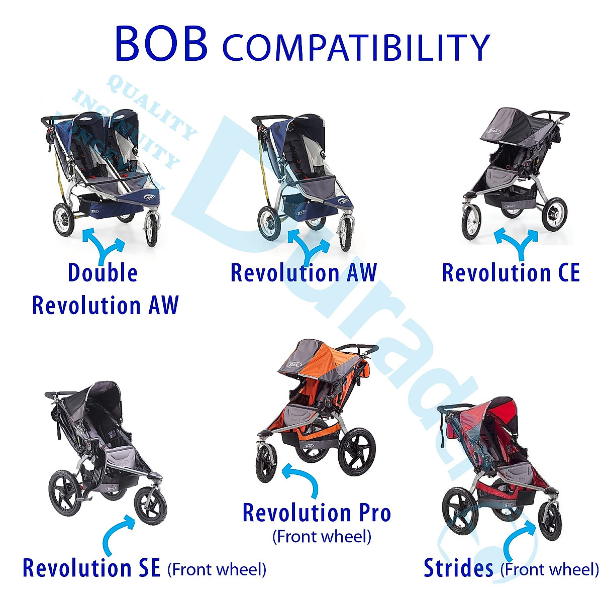 BOB Double Revolution AW Stroller (tire & Tube)