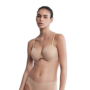 Calvin Klein Women's Perfectly Fit Lightly Lined T-Shirt Bra with Memory Touch, Bare, 36B
