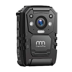 1296P HD Police Body Camera,32G Memory,CammPro I826 Premium Portable Body Camera,Waterproof Body-Worn Camera with 2 Inch Display,Night Vision,GPS for Law Enforcement Recorder,Security Guards,Personal