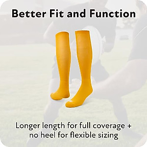 Sof Sole All Sport Over-the-Calf Team Athletic Performance Socks (2 Pair), Small, Forest Green