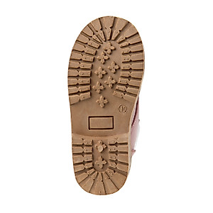 Rugged Bear Kids Hiking Outdoor Waterproof Lace-up Comfort Urban Styled Boots - Pink (size 2 Big Kid)