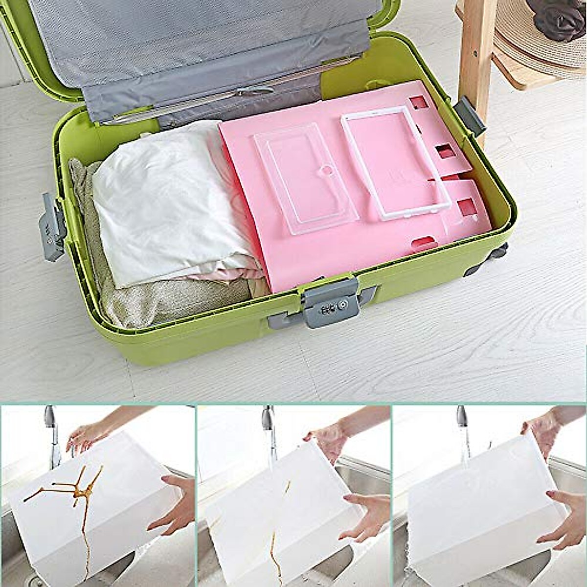 Front Open Shoe Box Set Rack Stack Foldable Shoe Box Plastic Storage Case Clear White Stackable Organizer (24 shoe boxes angel white large (round hole))
