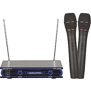 VocoPro VHF-3005 Dual Channel VHF Wireless Microphone System, 21.00 x 21.00 x 23.00