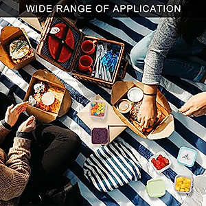 LELE LIFE 6Pcs Mini Food Storage Containers, Leakproof Lids, Condiment Sauce Containers, Mini Freezer Storage Containers Airtight Containers, Dishwasher Freezer and Microwave Safe, 2oz