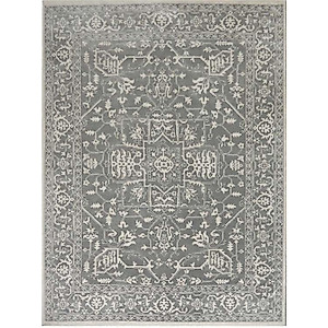 8' x 10' Gray New OUSHAK Rug Handmade Wool Capret#75795