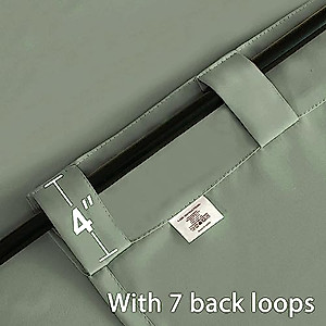 Window Treatment Solid Blackout Curtains for Kids Room Noise Reducing Back Tab Blackout Draperies Turquoise Window Panels for Nursery & Infant Care, 2 Panel - Light Sage - 52" W x 84" L