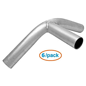 Canopy Fittings 1-3/8" High Peak Carport Connectors Set for Shelter Deck Shed Frame 6, 9, 12, 15 Legs, 6/Pack (3-Way Galvanized)
