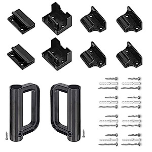 Retractable Baby Gate Replacement Hardware Retractable Dog Gate Full Set Wall Mounting Accessories Brackets Latches Anchors Screws Extra Wide Baby Gate Replacement Parts Retractable Pet Gate Hardware
