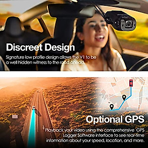 RexingUSA V1-4K Ultra HD Car Dash Cam with Wi-Fi 2.4” LCD Screen | 170° Wide Angle Dashboard Camera Recorder with G-Sensor | WDR | Loop Recording | Supercapacitor | Mobile App | 256GB Supported