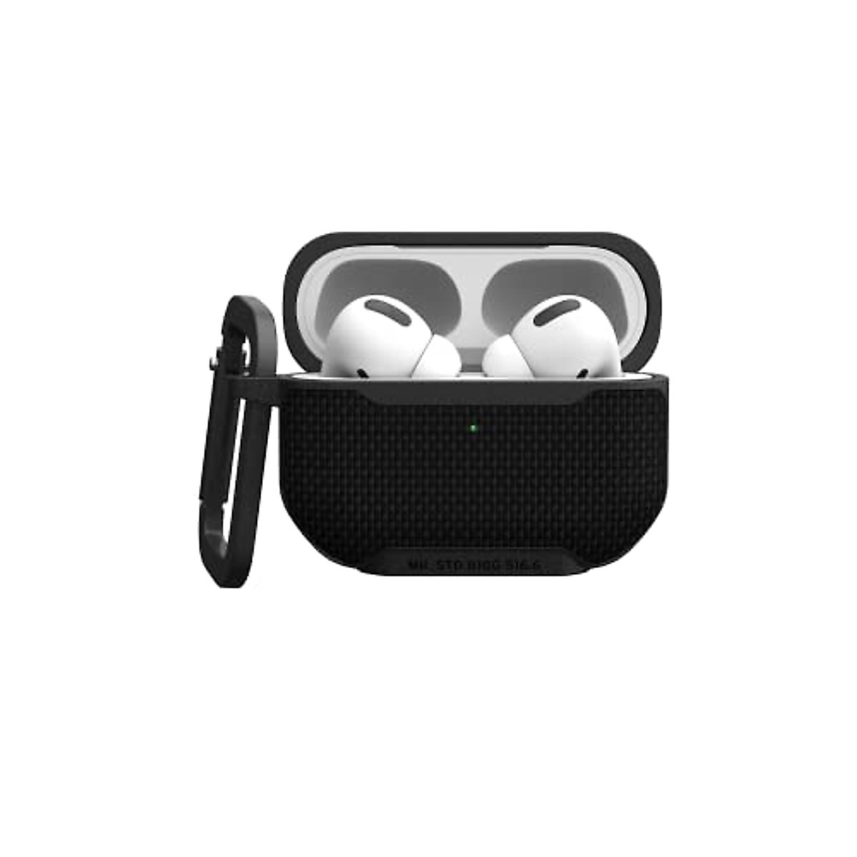 UAG Designed for AirPods Pro Case (2nd Generation 2022) Metropolis Ballistic ARMR Black - Rugged Protective Case Cover Compatible with MagSafe Charging with Keychain Carabiner by URBAN ARMOR GEAR