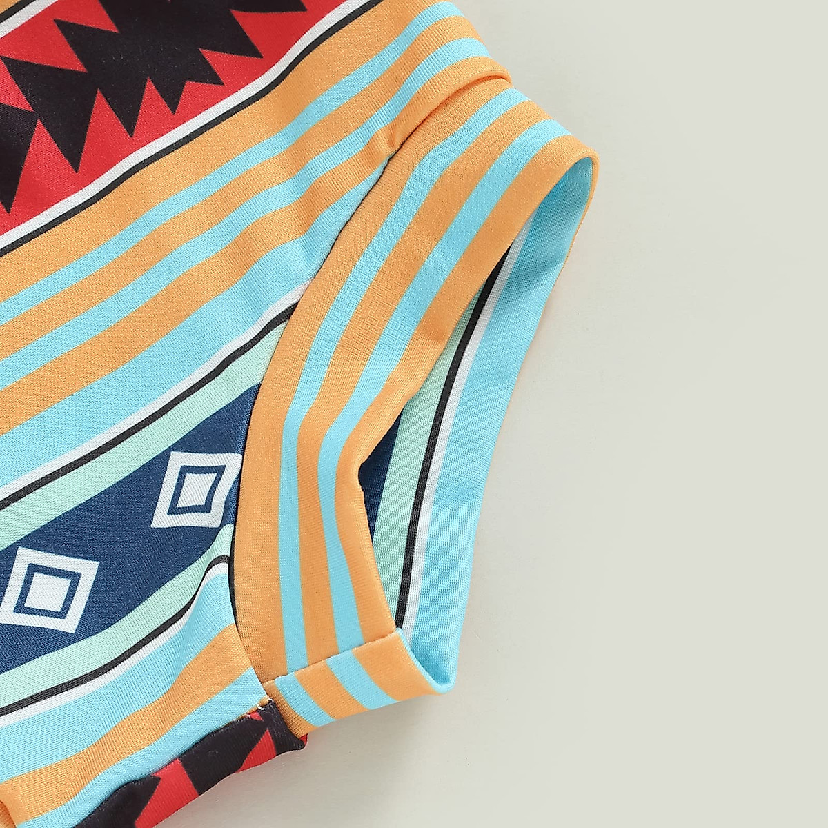 Western Baby Girl Clothes Cow Letter Print Short Sleeve Tshirt and Shorts Headband Set Boho Summer Clothes (Navy Blue,0-3 Months)