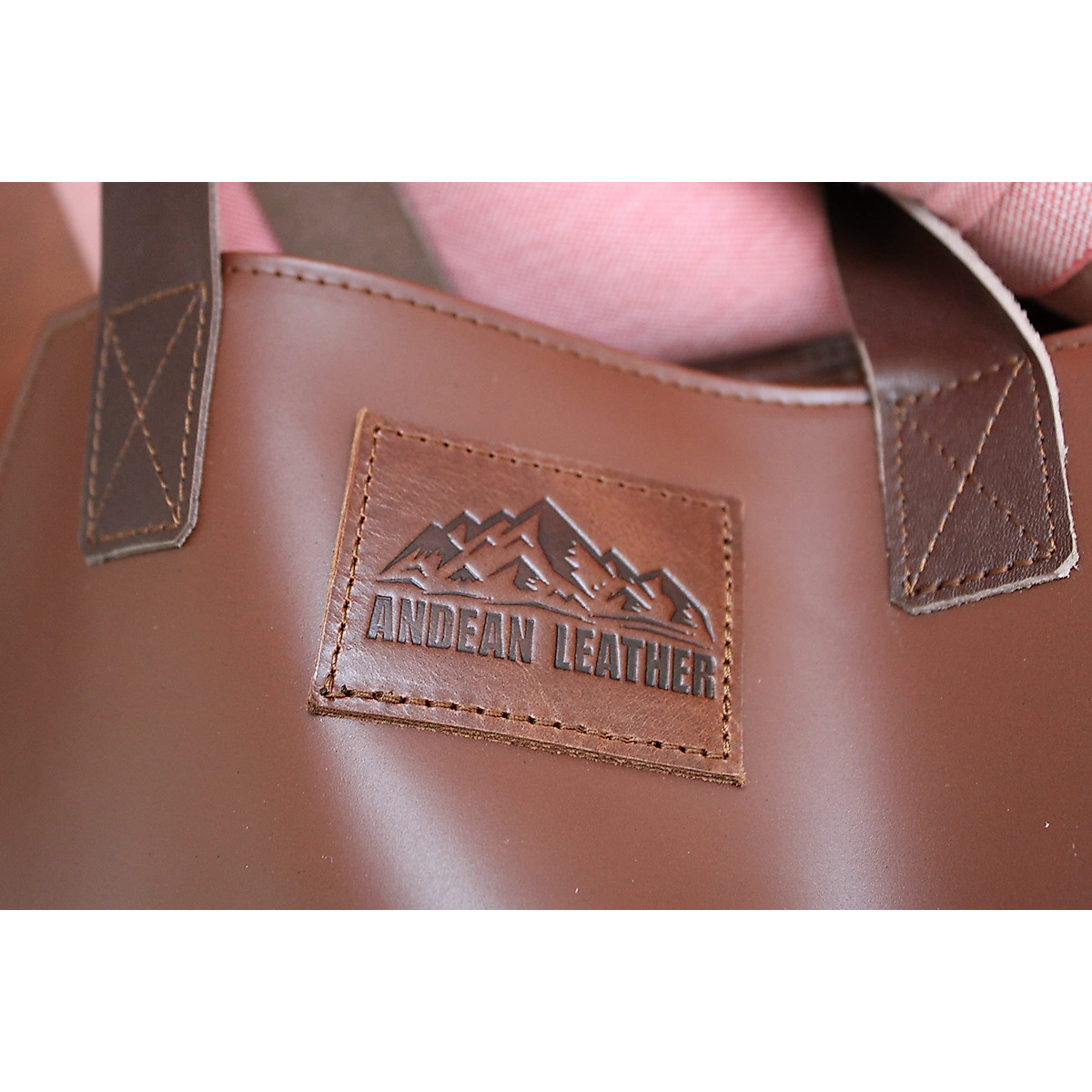 Andean Leather - Leather Firewood Carrier, Log Carrier for Firewood, Firewood Bag