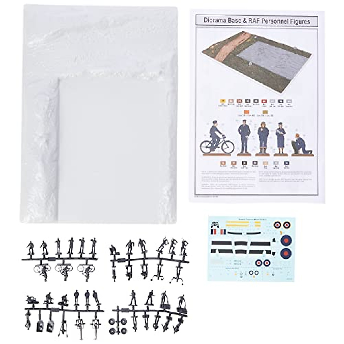 Airfix D-Day Air Assault 1:72 WWII Military Diorama Plastic Model Gift Set A50157A, Multi