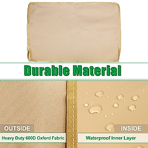 Forestchill Window Air Conditioner Cover for U-shaped 8,000/10,000/12,000 BTU Window AC Unit, Heavy Duty 600D Weatherproof Air Conditioner Cover for Outside Unit