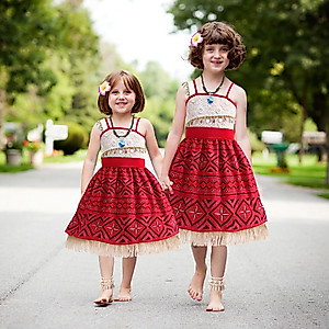 OFIHIDO Princess Costume for Girls,Princess Dress for Kids with Accessories,Halloween Costume for Girls Kids Dress Up (4-5 Years)