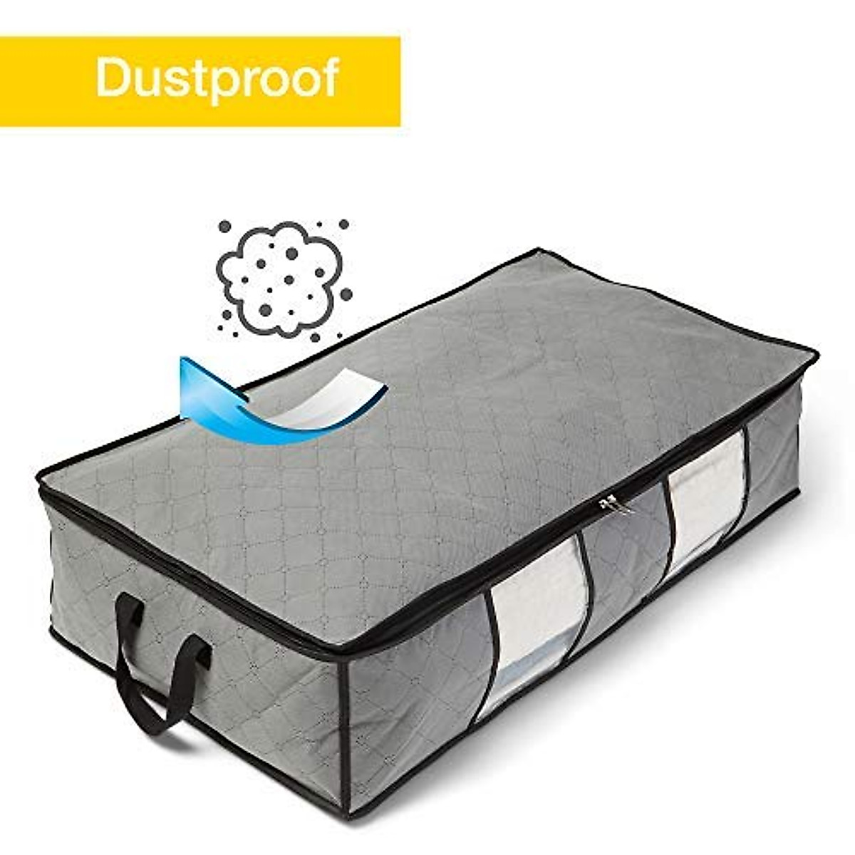 Lantanna Home - Set of 2 - Premium Underbed Storage - Space Saving - Bedroom Storage Bag Shoe/Clothing/Blanket/Quilt - Foldable Organizer - Lightweight Organizer - Closet container - Shoe Storage