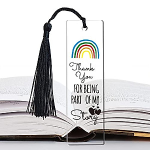 Rainbow Stong Inspirational Funny Bookmark Gifts for Women Girls Lovers Bookworm Daughter Lovers Friend Sister Book Female Sister Gifts Friendship Gifts