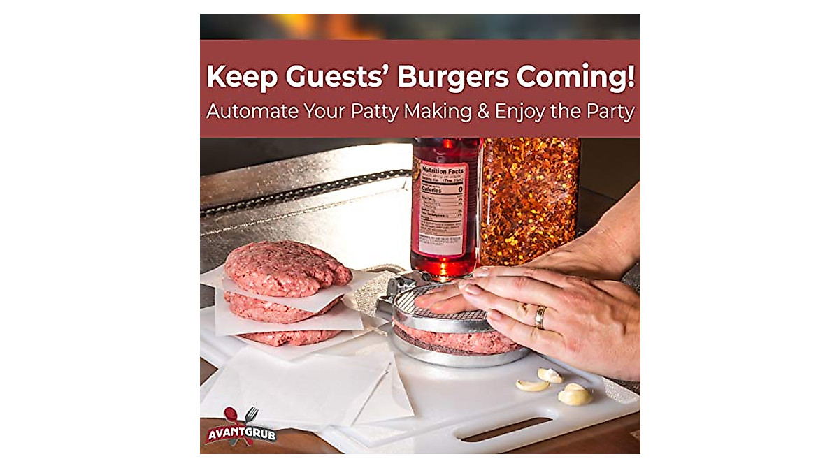 Nonstick Burger Press: Perfect Patties & Easy Meal Prep