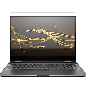 Puccy Tempered Glass Screen Protector Film, compatible with HP Spectre x360 15-ch000 2018 15.6" （Active Area Cover Only） Protective Protectors Guard new version