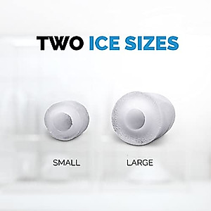 Newair 26 lbs. Countertop Ice Maker, Portable and Lightweight, Intuitive Control, Large or Small Ice Size, Easy to Clean BPA-Free Parts, Perfect for Cocktails, Scotch, Soda and More