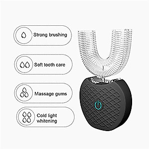 Automatic Sonic Teeth Whitening With Nano Cold Light,New 2-in-1Professional Kit for White Teeth, IPX7 Waterproof Portable Toothbrush