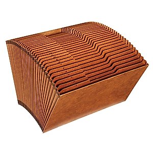 Globe Weis Globe-Weis/Pendaflex Heavy Duty Expanding File, Open Top, 1/3 Cut Tabs, 31 Daily Pockets, Brown, Legal Size (R219DHD)
