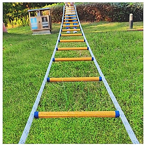 Fire Escape Rope Ladder - Emergency Ladders, 2/3/4 Storey for Home Climbing Fire Escape, Lightweight External Rescue Ladder (Size : 15M)